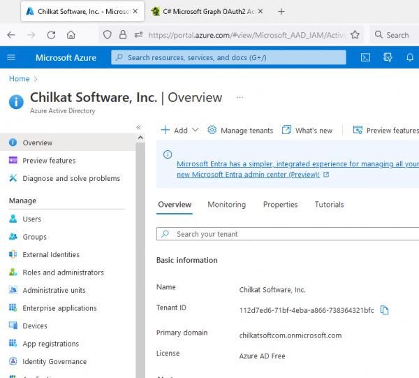 Create Azure App Registration For Use With Imap Pop3 And Smtp Chilkat Tech Notes