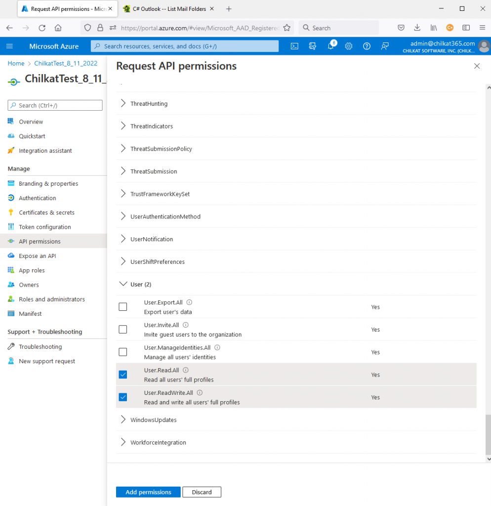 How to Create Microsoft Graph App (in Azure Portal) for Client ...
