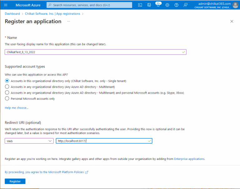 Create Azure App Registration for use with IMAP, POP3, and SMTP ...