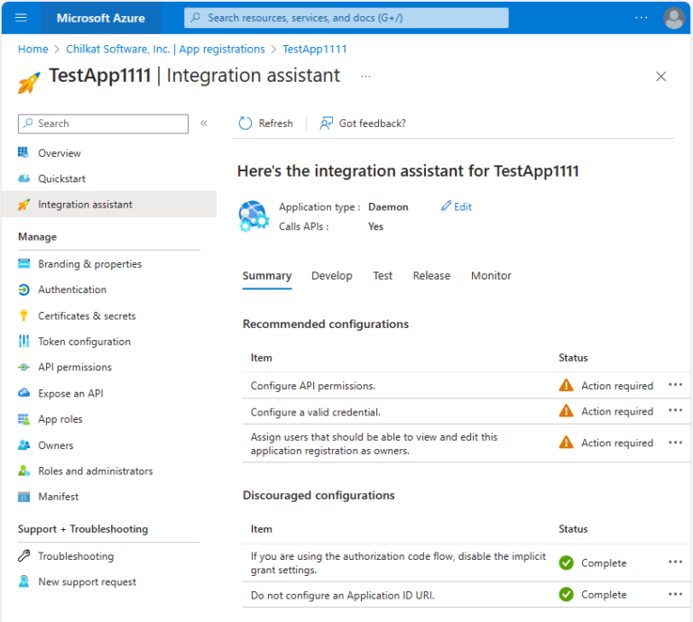 OAuth2 Client Credentials – Azure App Registration – Chilkat Tech Notes